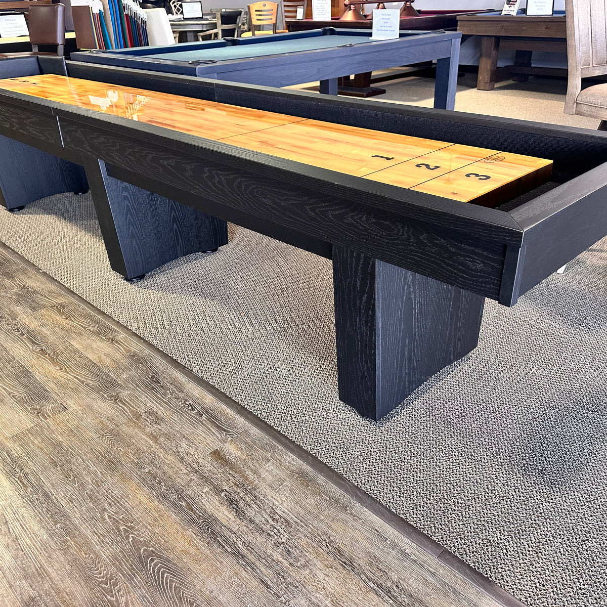 12’ Olhausen York Shuffleboard Floor Model – Chesapeake Billiards