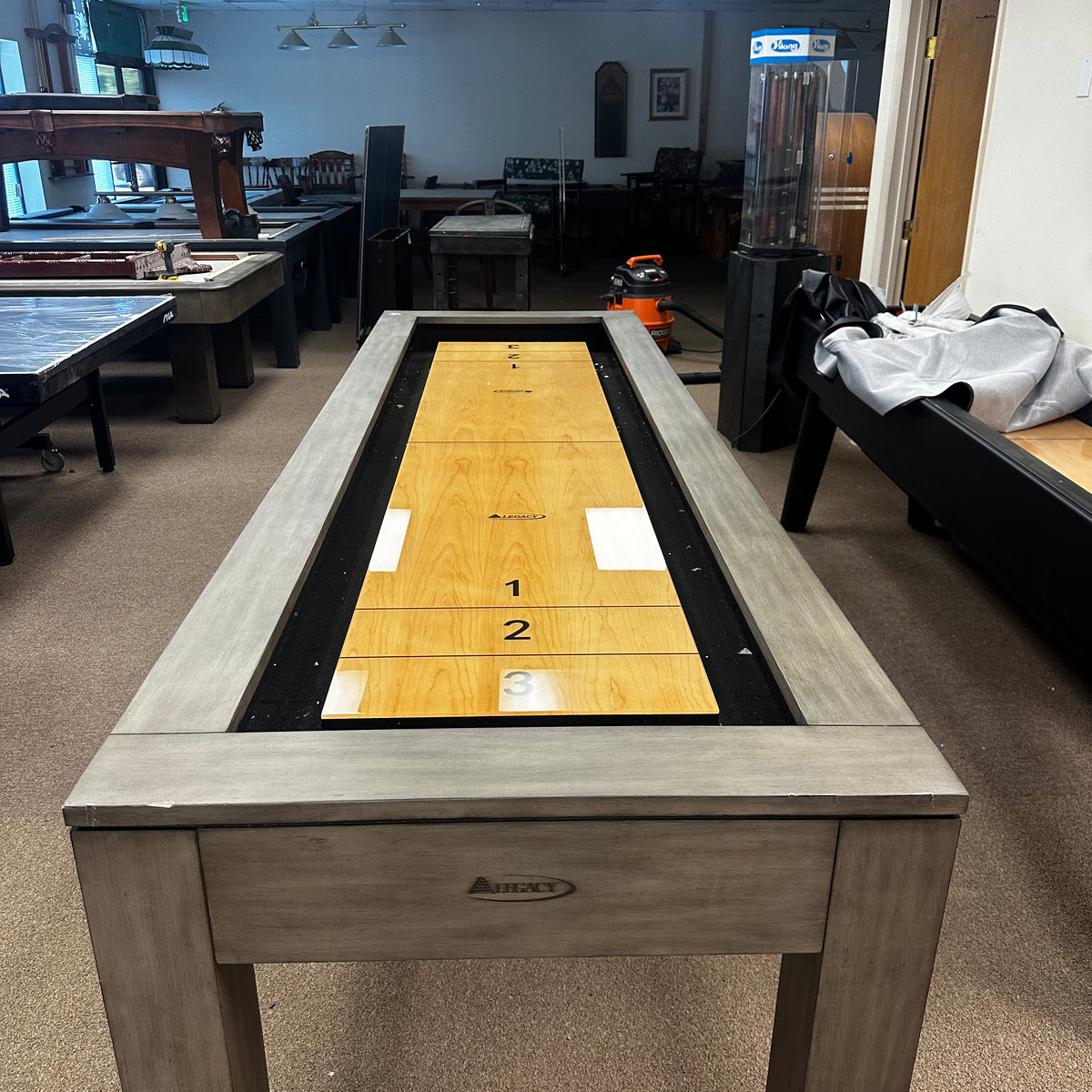 9’ Legacy Billiards Baylor Shuffleboard – Chesapeake Billiards